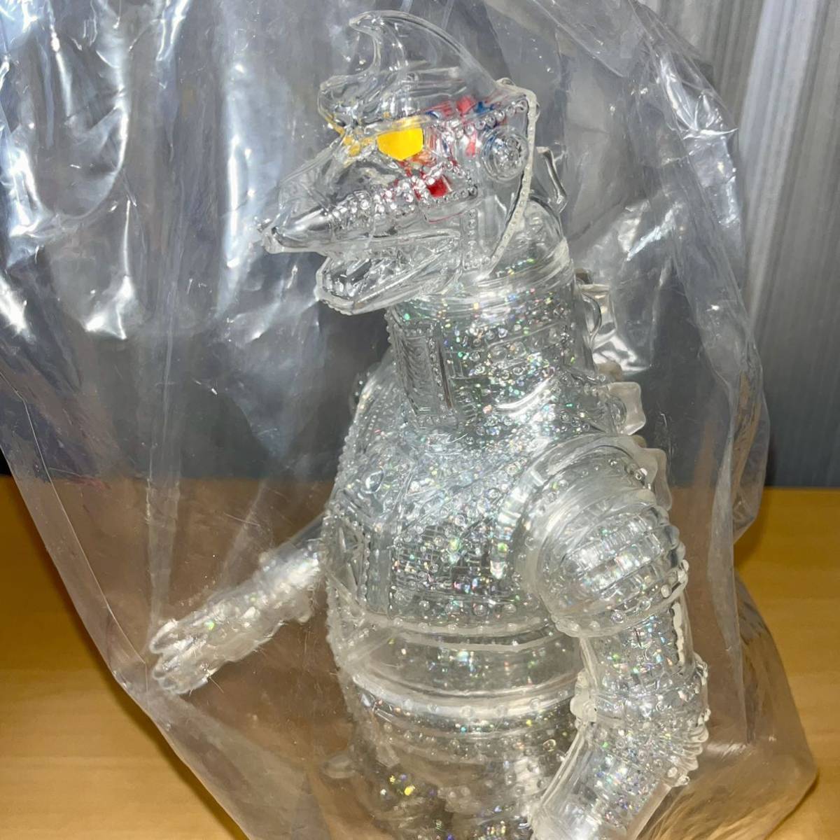 【未使用】メカゴジラ 1975 MG2 450 サイズ Sparkle Glitter Mecha ver. ラメ入り ソフビ メカ内蔵 マルサン ゴジラ marusan GODZILLA ...