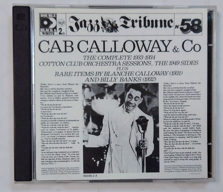 【目立った傷や汚れなし】中古CD cab calloway & co / the complete 1933-1934 cotton club ...