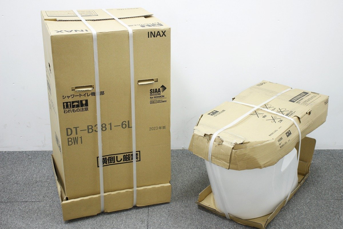 【未使用】未使用 LIXIL リクシル INAX DT-B381-6L BW1 ベーシア シャワートイレ機能部 2023年製 YBC-B30P 洋式便器 壁排水 ② 6-E011Z/2/220 ...