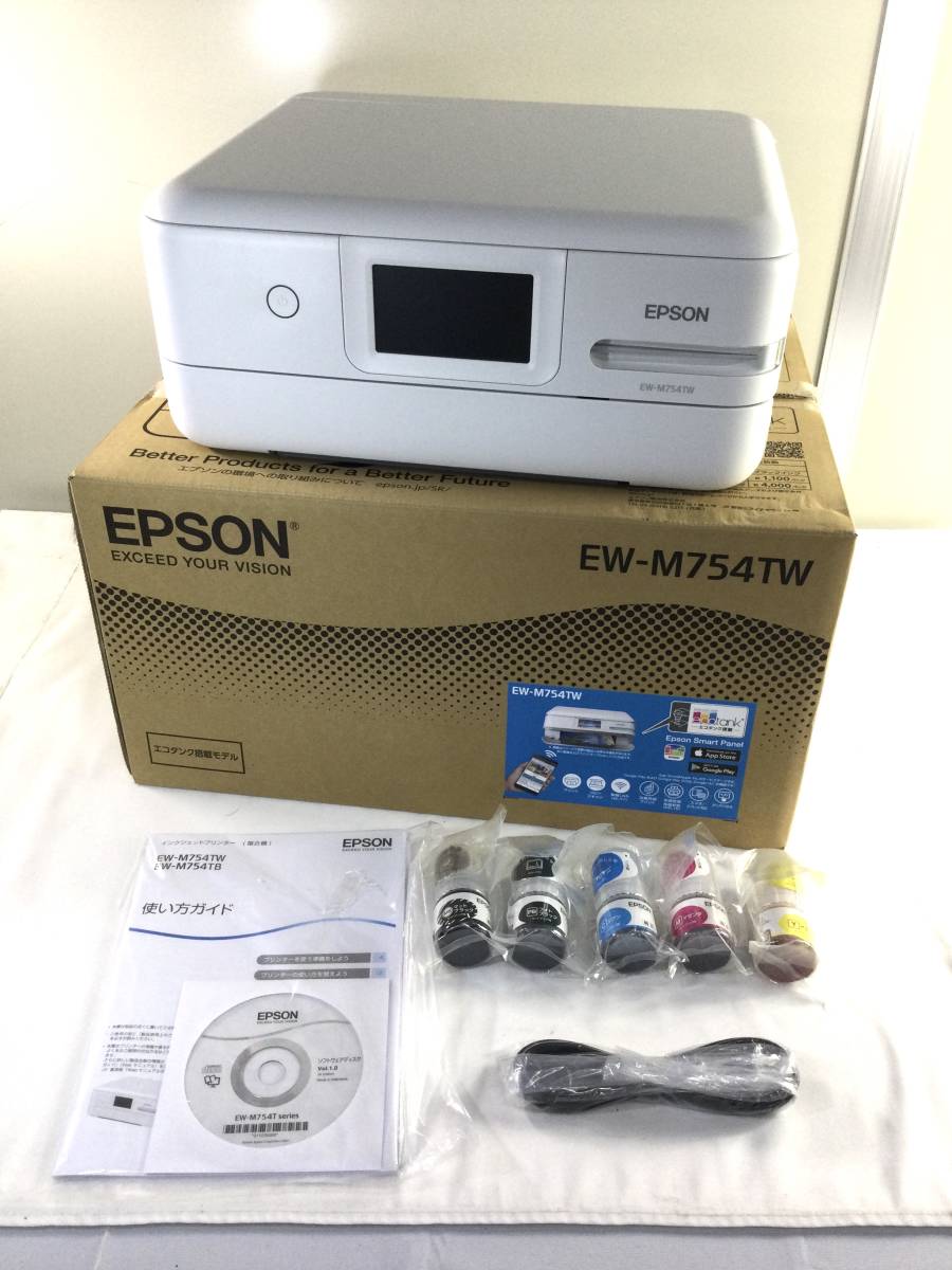 【未使用】【22】2023.6.13.123 未使用品 エプソン EPSON EW-M754TW プリンタ ホワイト 2022年製の落札情報詳細 - Yahoo!オークション落札価格検索 オークフリー