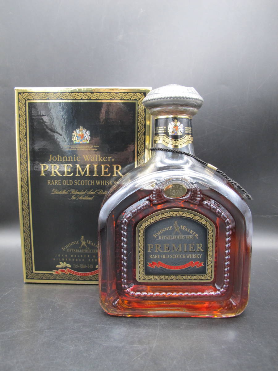 【未使用】【T1779】1円スタート 未開栓 古酒 JOHNNIE WALKER PREMIER ジョニーウォーカー プレミア レア オールド スコッチ ウイスキー 750ml 43％ の落札 ...