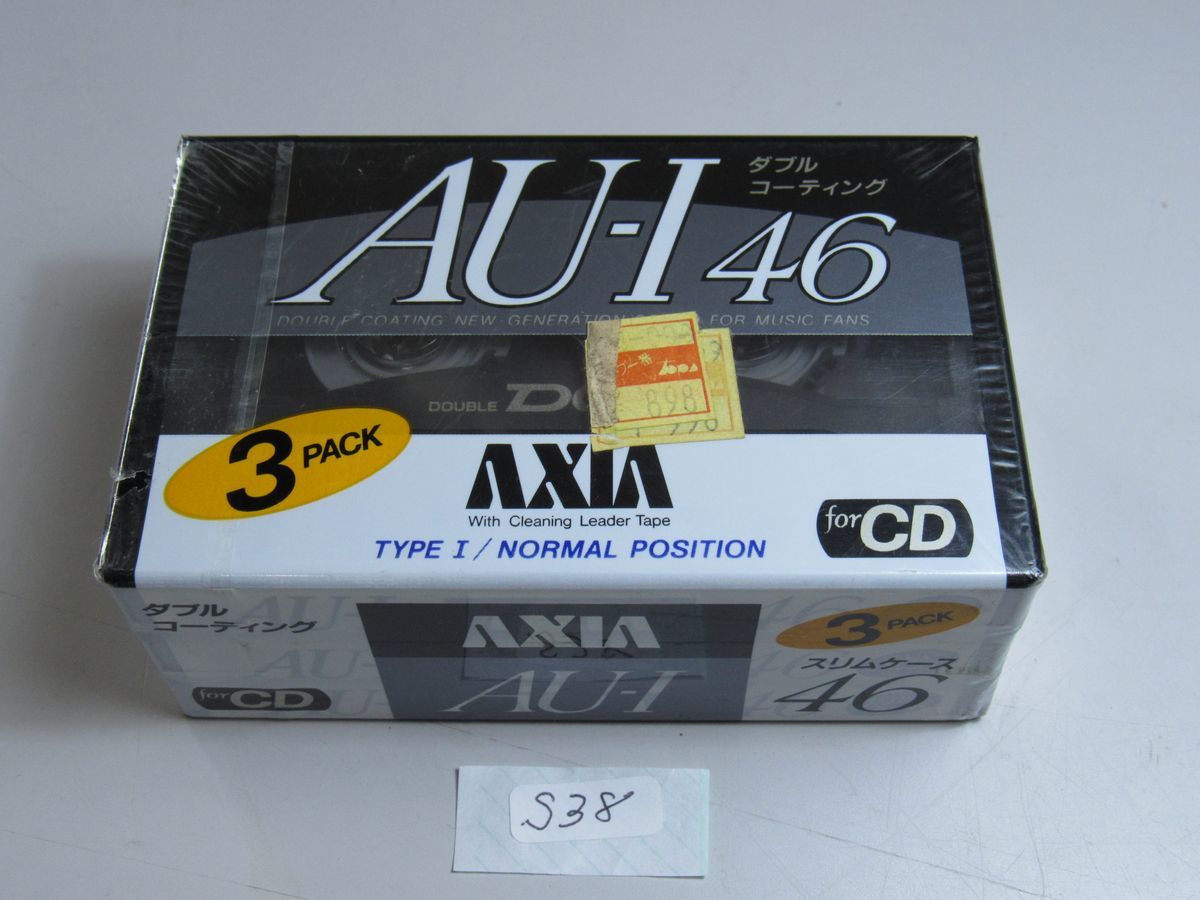 【未使用】 AXIA AU-1 AU-Ⅰ46 3本入り 1パック 計3本 ノーマルポジション カセットテープ 未開封 S38の落札情報詳細 - ヤフオク落札価格検索 オークフリー