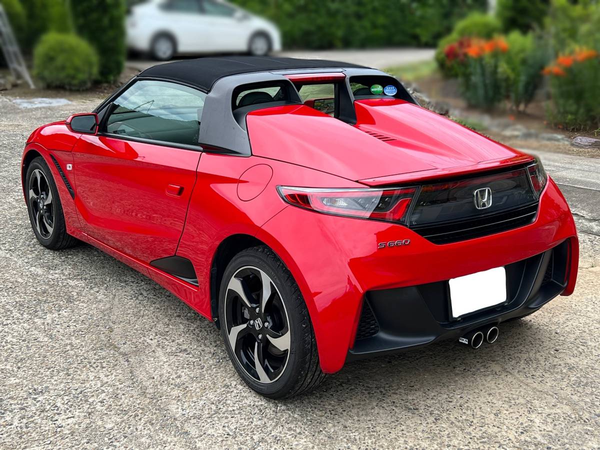 【走行距離 55,000 km】ホンダ S660アルファ MT フレームレッド本田技研広報車の落札情報詳細 - ヤフオク落札価格検索 オークフリー