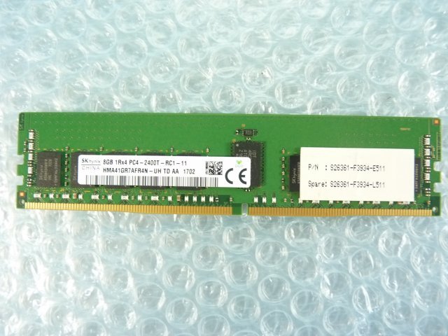 【やや傷や汚れあり】1OHP // 8GB DDR4 19200 PC4-2400T-RC1 Registered RDIMM 1Rx4 ...