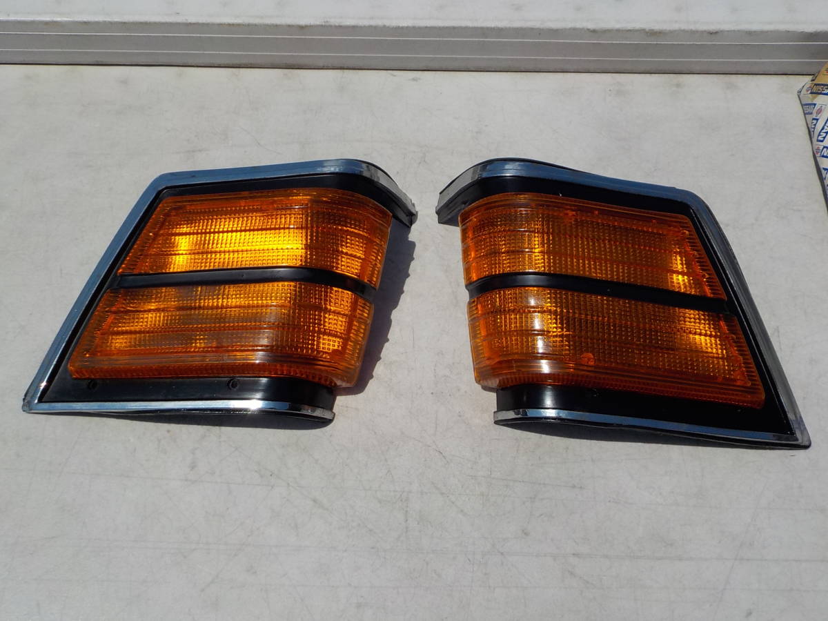 【未使用】ニッサン セドリック グロリア P430 コーナーランプ 左右セット 新品 当時物 L28 セドグロ 430 280E ブロアム ...