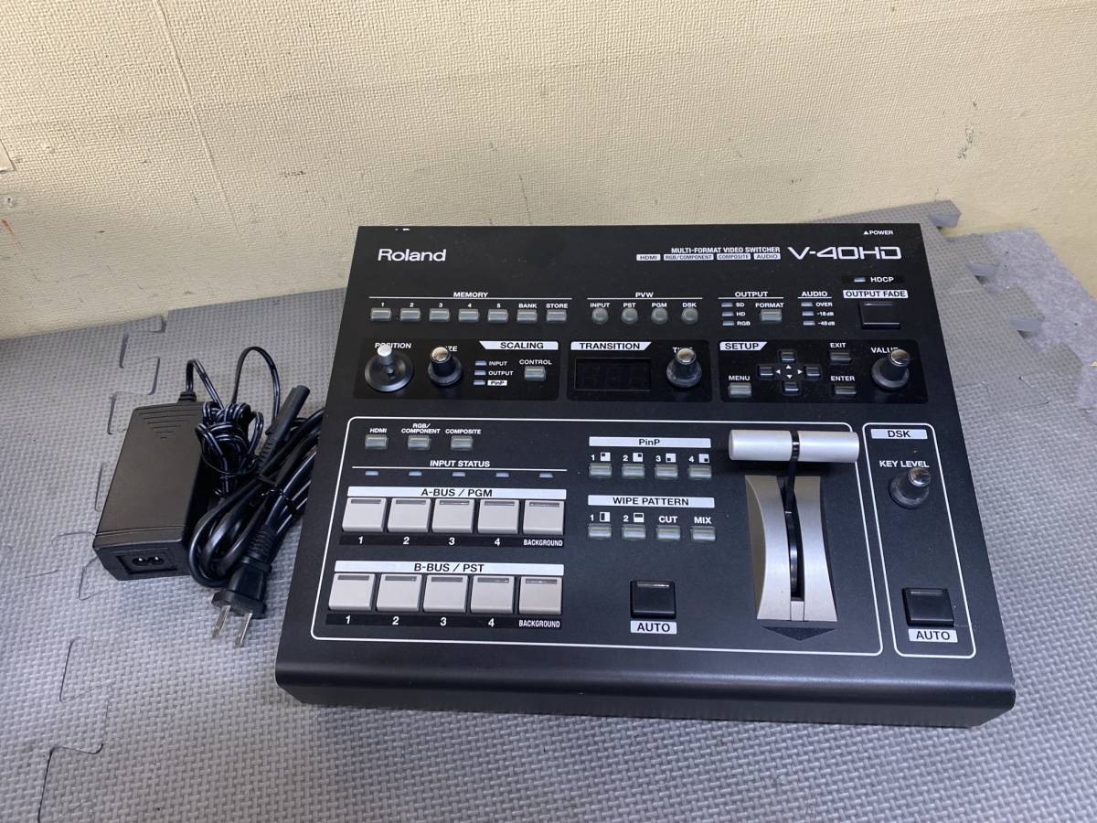 【中古】Roland マルチフォーマットビデオスイッチャー V-40HD ユーチューバーに! 電源アダプタ新品 取説コピー付属の落札情報詳細 ...