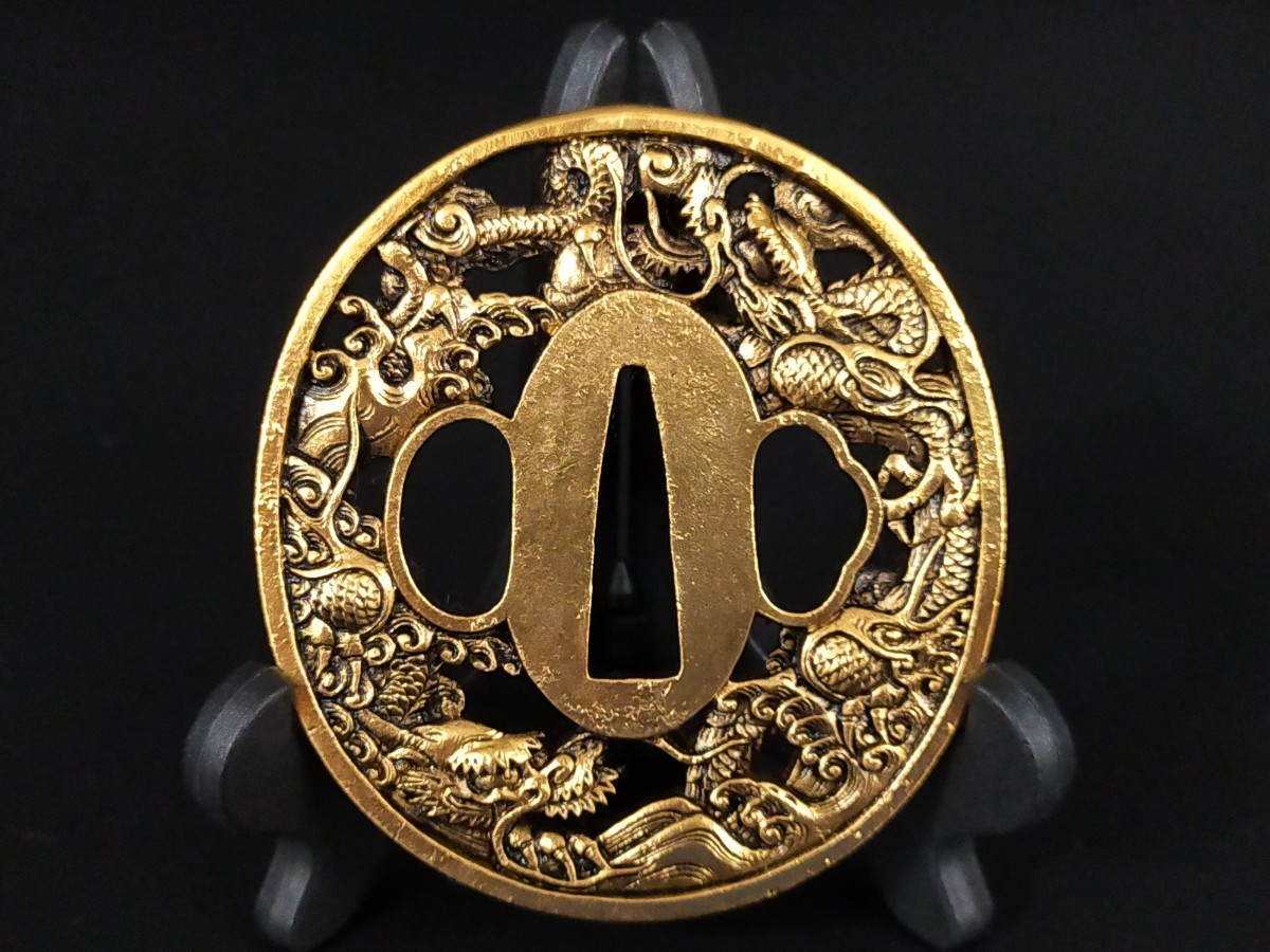 【目立った傷や汚れなし】Q6927 刀鍔 銅地 絵金銀 日本刀装具 刀剣美術 鍔 つば 鐔 刀鐔 刀の鍔 96Gの落札情報詳細 - ヤフオク落札価格検索 オークフリー