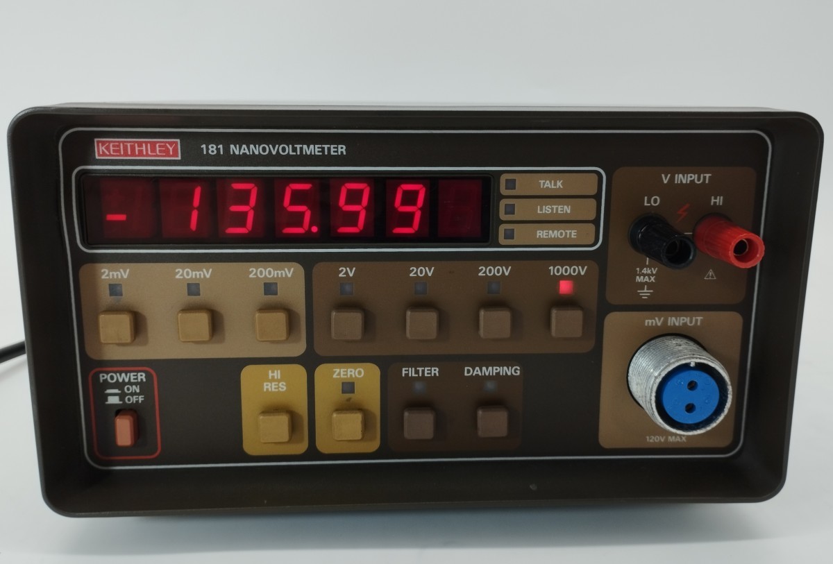 【傷や汚れあり】【現状渡し】181 Nanovoltmeter ナノボルトメーター Keithley／ケースレーの落札情報詳細 - ヤフオク ...