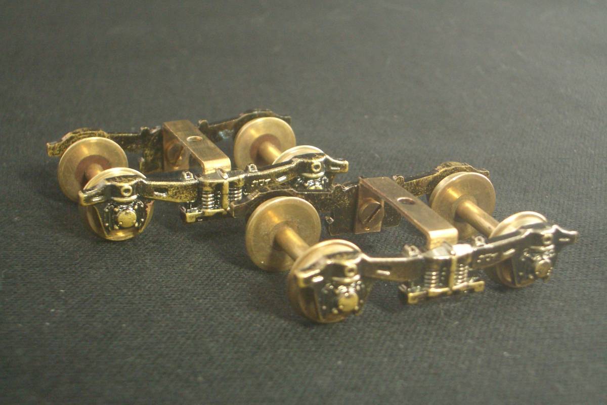 【目立った傷や汚れなし】カワイモデル 真鍮ドロップ製・DT-16型台車1輌分2基～Φ10.5PL軸プレート車輪付/発生品の落札情報詳細 - Yahoo!オークション落札価格検索 オークフリー