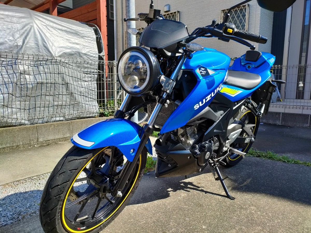 【目立った傷や汚れなし】スズキ GSX-S125 丸目化カスタム スポーツネイキッド 6速15ps SUZUKI GSX-R グロム ダックス ...