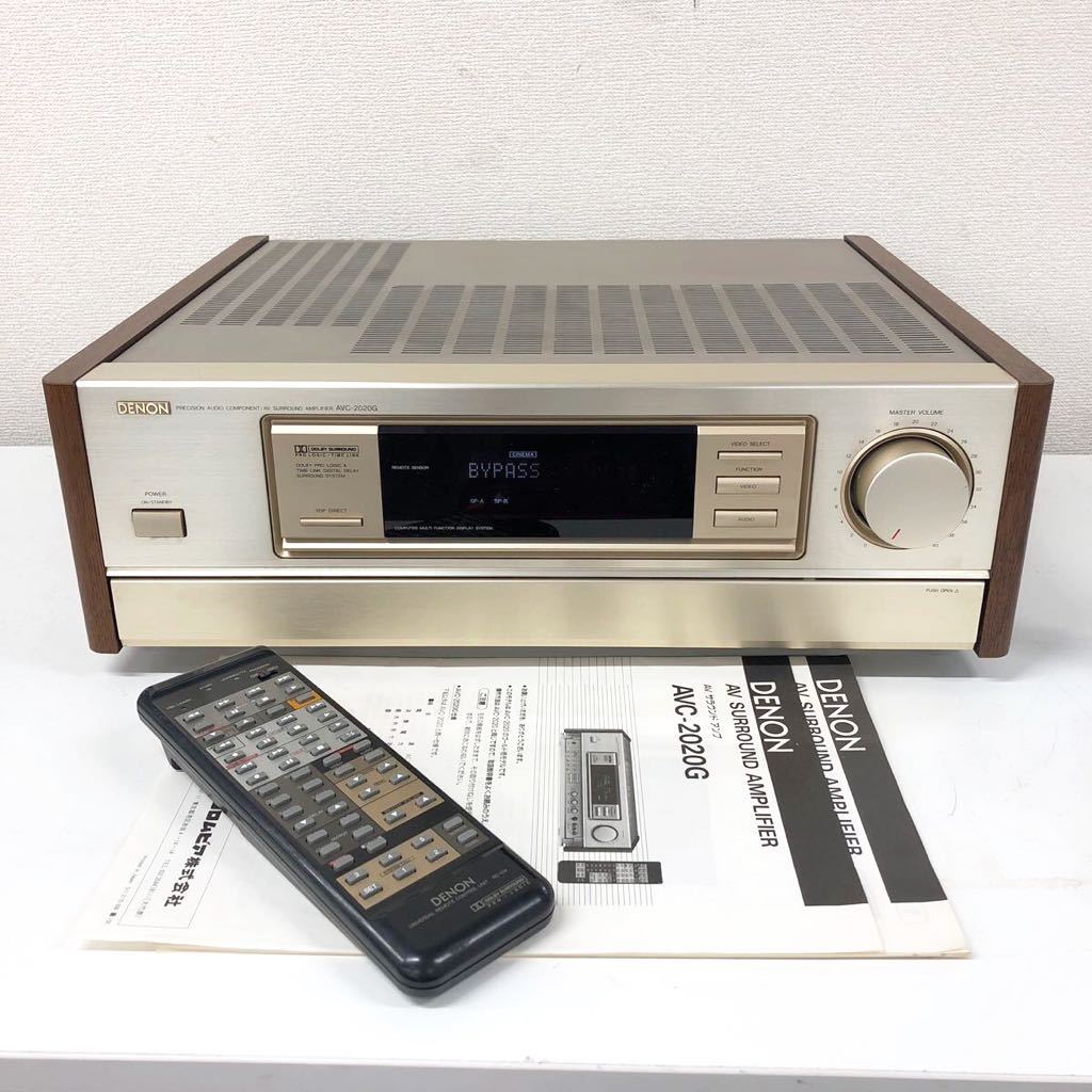 【傷や汚れあり】【D-3】 DENON AVC-2020G AVサラウンドアンプ ジャンク 中古品 音質不具合あり RC-134 リモコン付きデノン 671-11の落札情報詳細 - ヤフオク ...