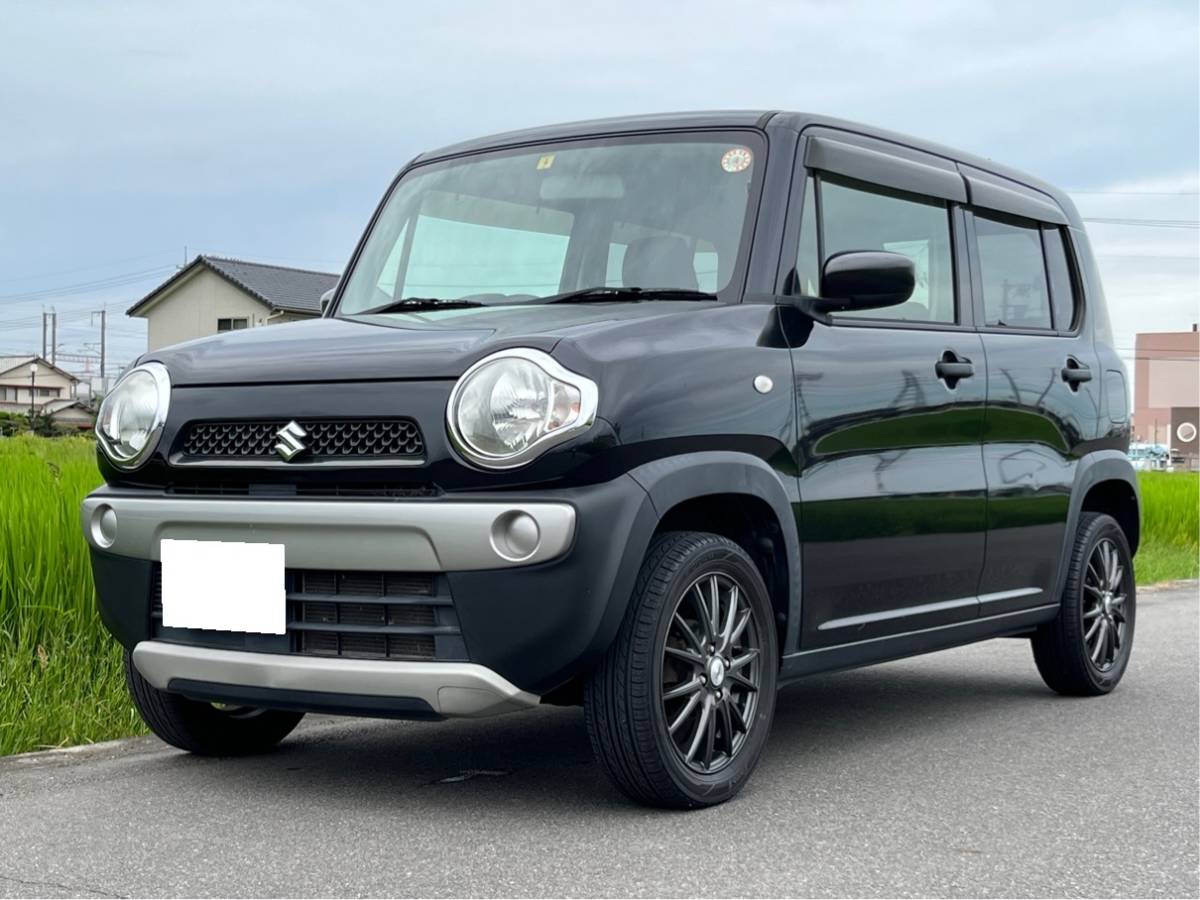 【走行距離 126,100 km】車検付き可能★H26 ハスラー★黒色【グレードA】純正ナビ★地デジTV★Bluetooth★キーレス★社外 ...