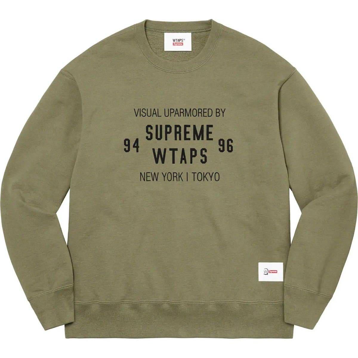 【未使用】【新品】21FW Supreme WTAPS Crewneck Lサイズ Light Olive ダブルタップスクールネック ボックスの落札情報詳細 - ヤフオク落札価格検索 オークフリー
