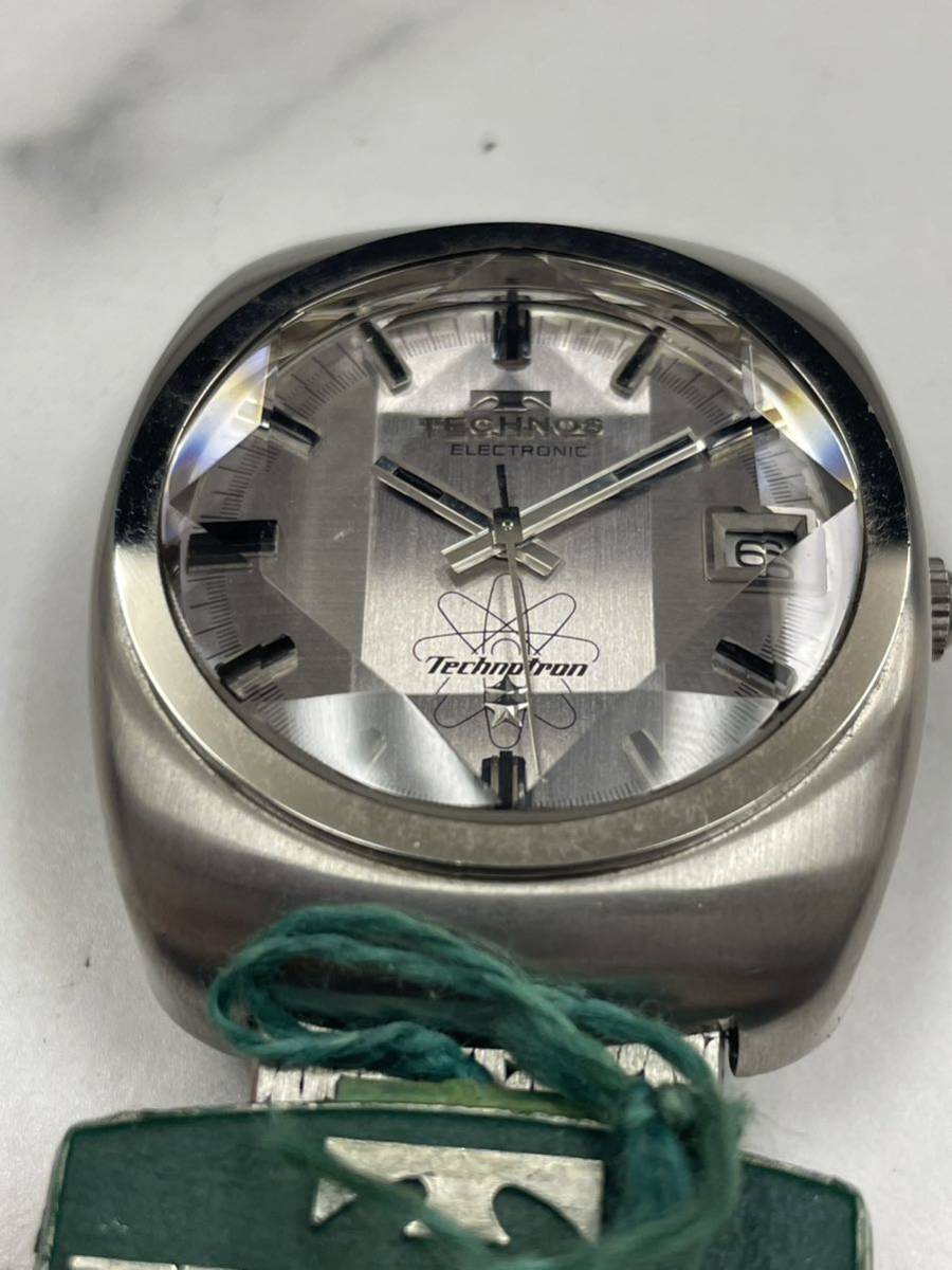 【未使用】☆38.デットストック・動作未確認・TECHNOS テクノス TECHNOTRON テクノトロン エレクトロニック 電磁テンプ カットガラス 純正ベルト/SI50の落札情報詳細 ...