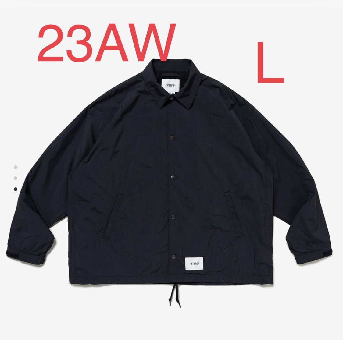 【未使用】新品未使用 Lサイズ WTAPS 23AW CHIEF JACKET ブラック コーチジャケット ダブルタップス 即日発送 送料無料の落札情報詳細 - ヤフオク落札価格検索 オークフリー