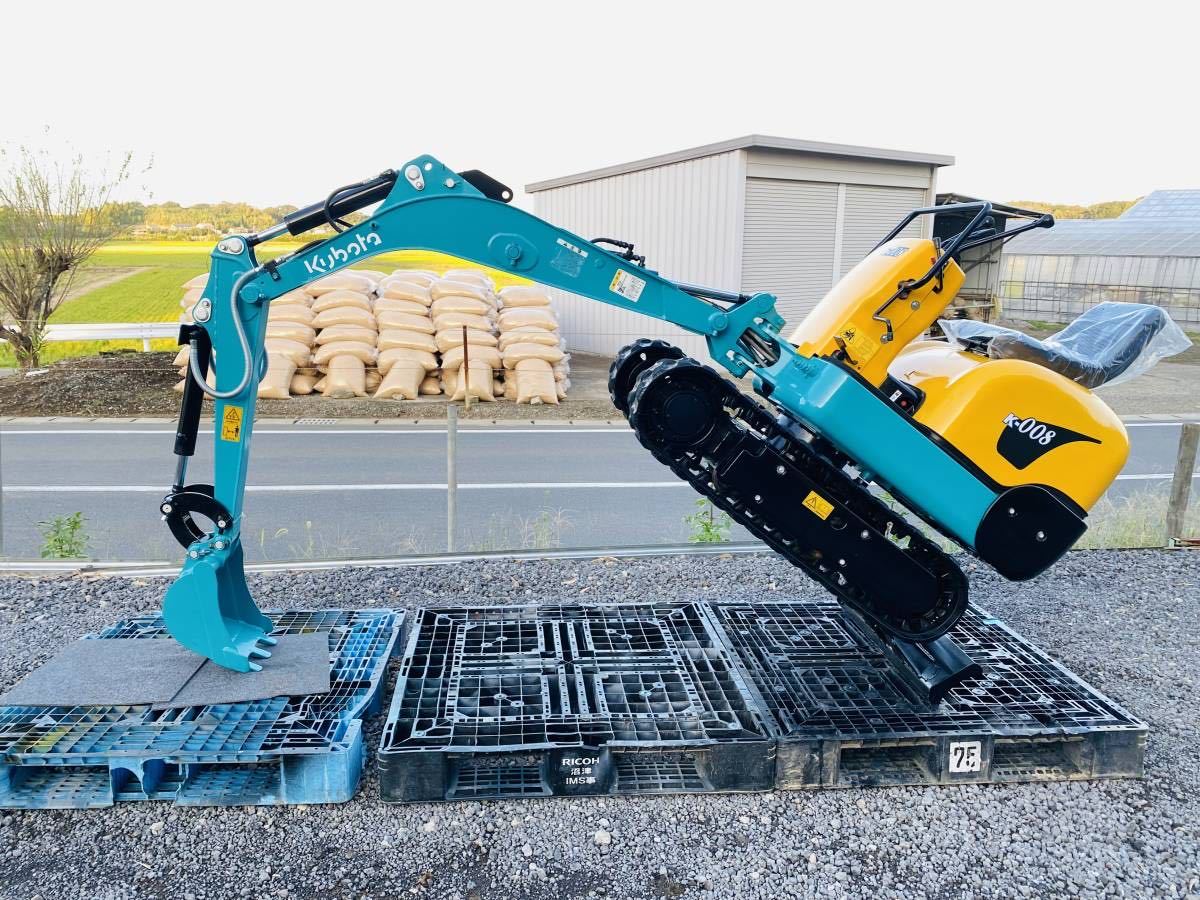 【やや傷や汚れあり】クボタ K-008（sk007/pc08uu) ミニ油圧ショベル シート新品 682時間 直接買取するなら3ヶ月保証上げます 下取買取可能 千葉県の落札情報詳細 ...