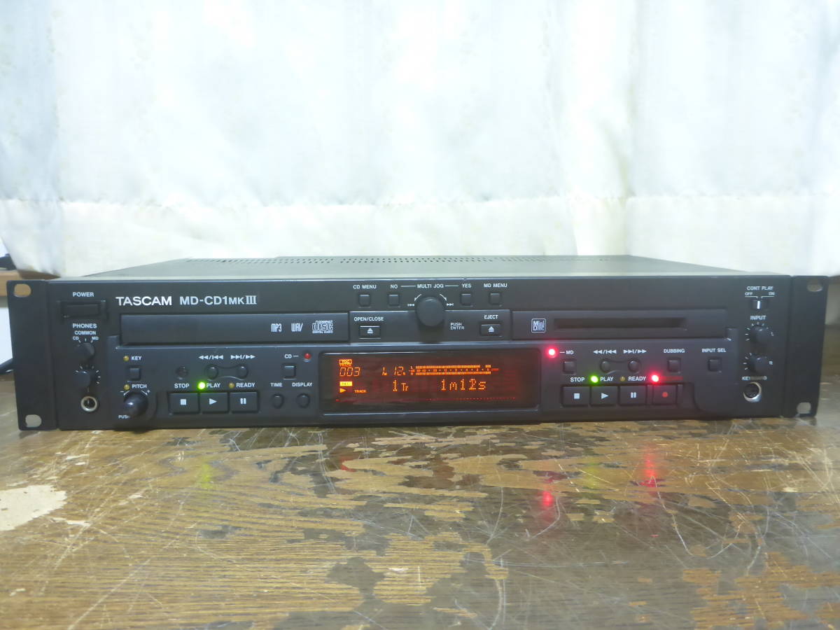 TASCAM タスカム CD-601 業務用 CDプレーヤー プロ用 CDデッキ ジャンク 放送局 スタジオ向け コード付の落札情報詳細 ...