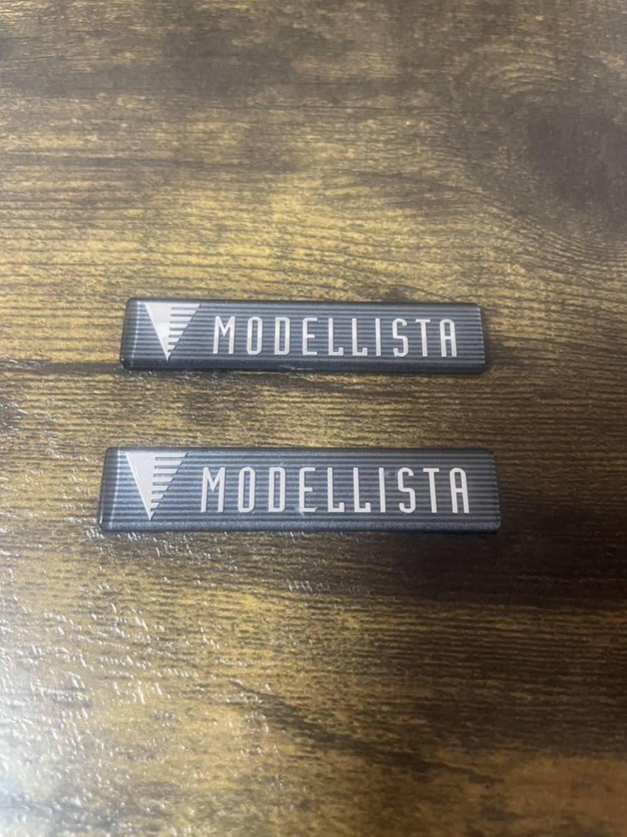 【やや傷や汚れあり】モデリスタ フロントスポイラー エンブレム2個modellista エアロ トヨタ 中古の落札情報詳細 ヤフオク落札