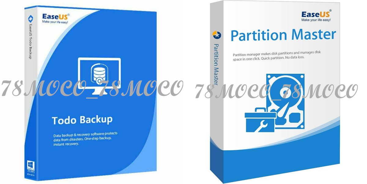【未使用】【台数制限なし】 - EaseUS - Todo Backup Technician Version 15.2 + Partition Master Version 17.9.0 ...