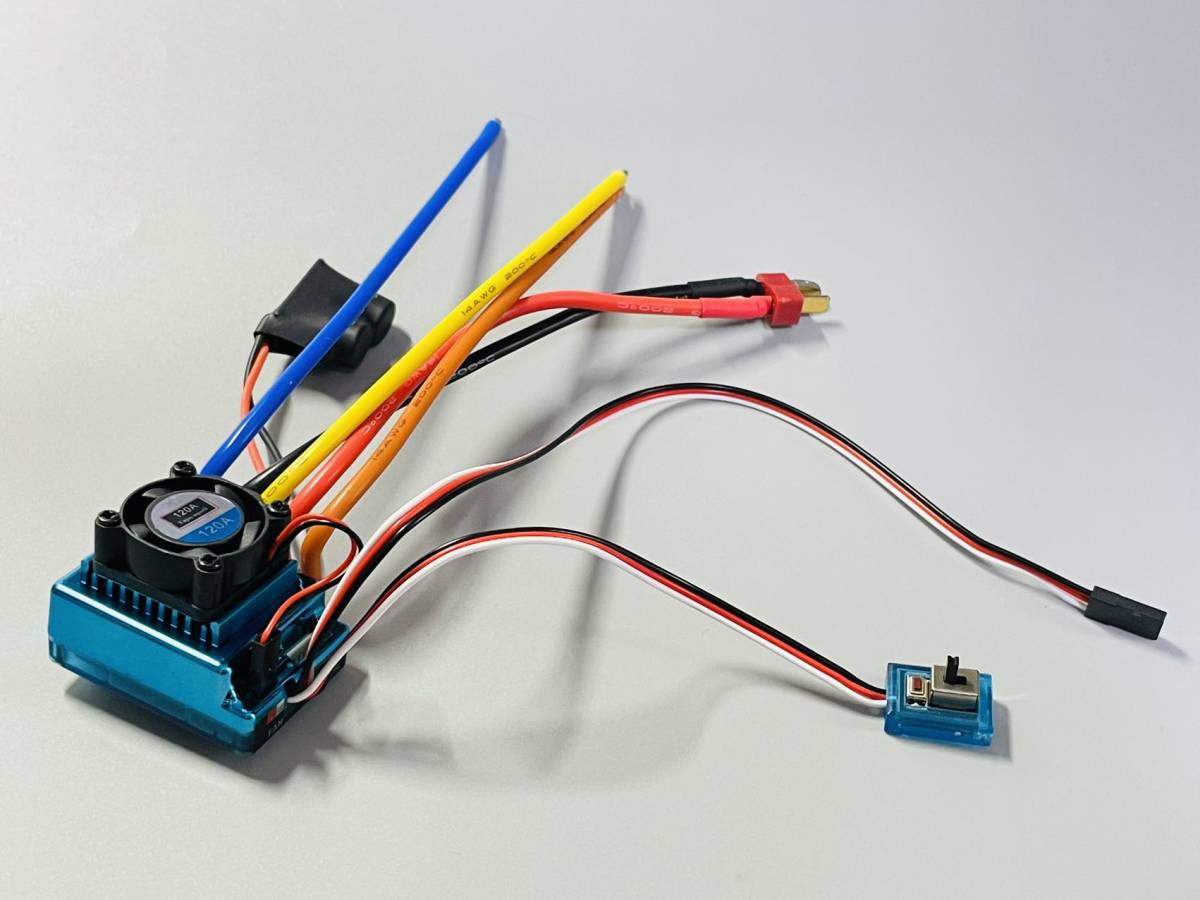 【未使用】No.023 【XERUN120A ver2.1の同等品】 2個セット 120A カー用 ブラシレス センサードタイプのESC 2 ...