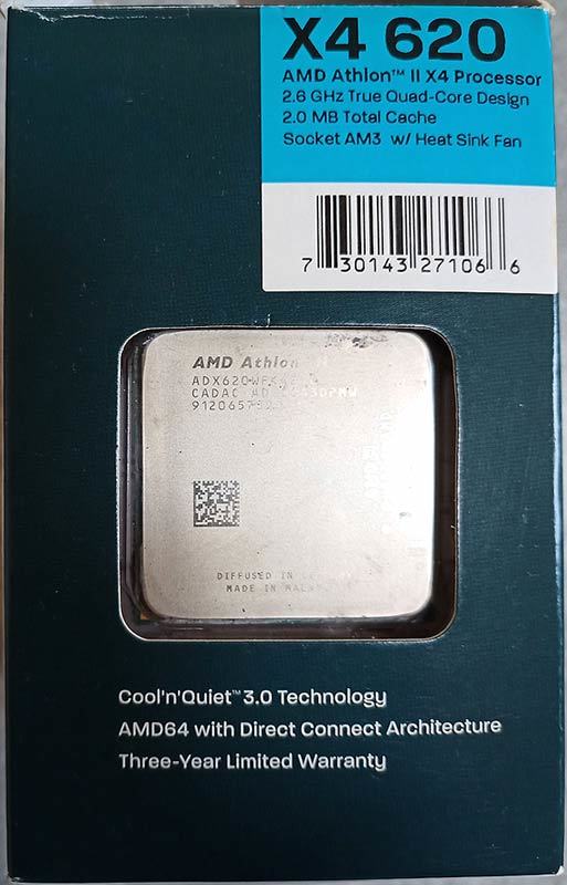 【傷や汚れあり】中古品完動★AMD Athlon II X4 620 ADX620WFK42GI 2.60GHz 4core SocketAM3★箱・付属品ありの落札情報詳細 - ヤフオク落札 ...