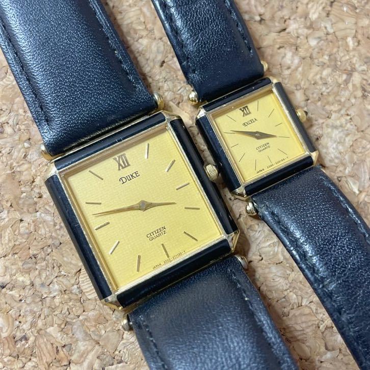 【やや傷や汚れあり】 時計ジャンク 2本まとめ売り CITIZEN DUKE 2720-271254 EXCELA 2200-222571 ...