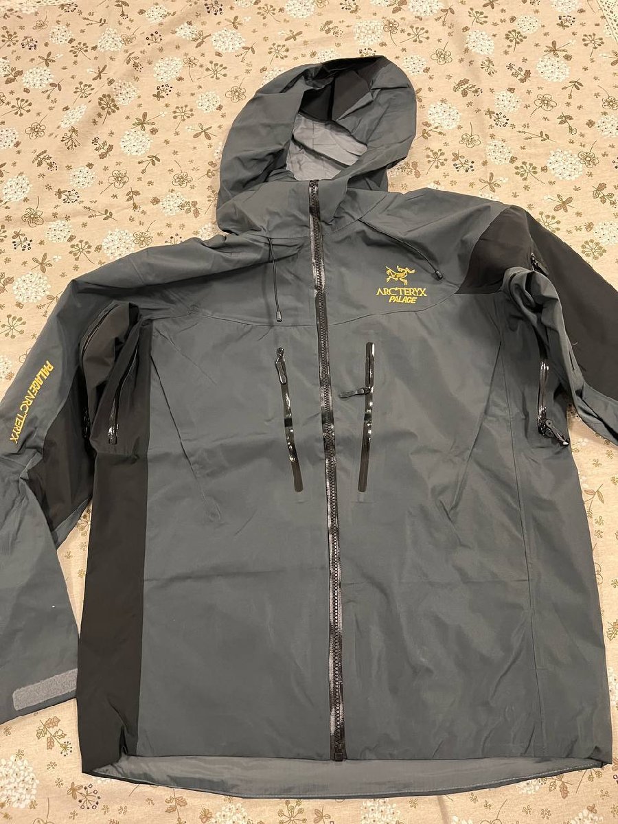 【未使用に近い】【ダブルタップス 送料無料】 PALACE / Arc'Teryx Alpha SV Jacket Grey 男秋冬コートフード付き防風保温コート Lサイズの落札情報詳細 ...
