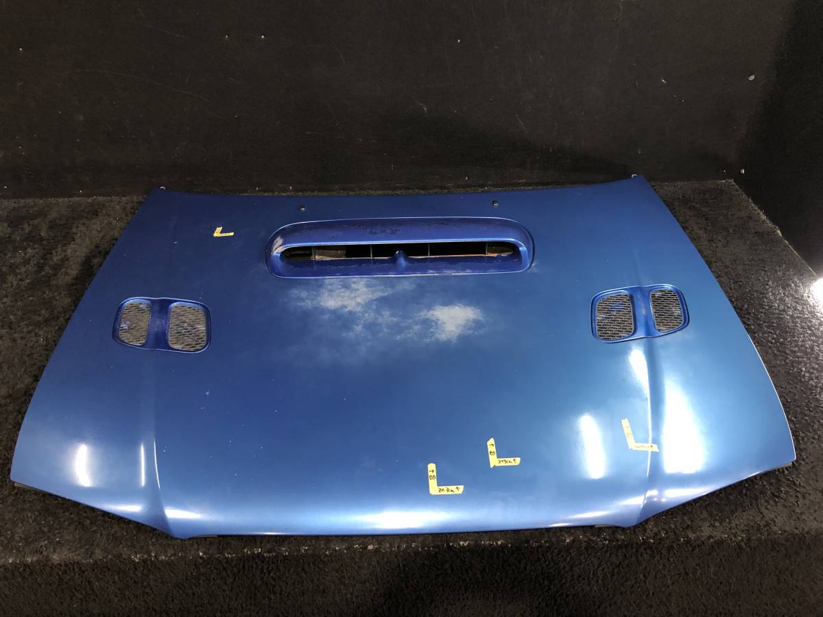 【やや傷や汚れあり】スバル インプレッサ GC8 WRX STi タイプRA ボンネット 74F ソニックブルーマイカ 57220FA100 ...