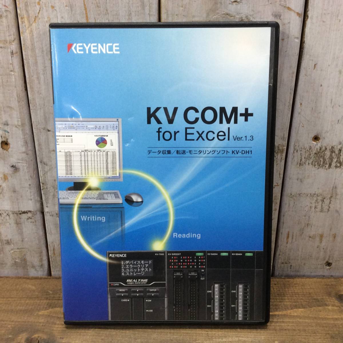 【やや傷や汚れあり】 【AH-04114】中古品 KEYENCE キーエンス KV-8000 シリーズ KV COM+ for Excel：1 ライセンス KV-DH1【レターパックプラス一律 ...
