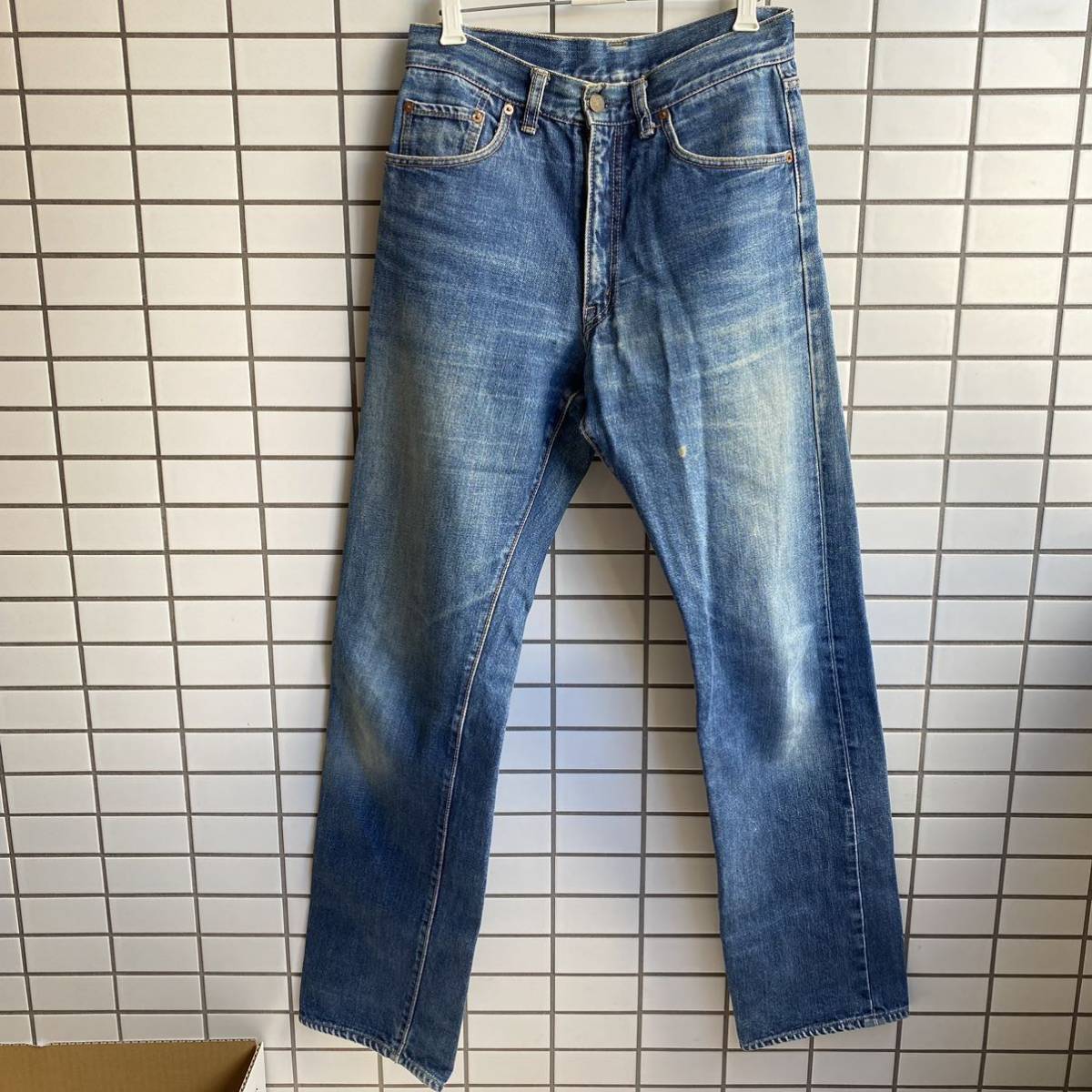 【やや傷や汚れあり】BIG JOHN R-001 Size 30 RARE レアジーンズ デニム ビッグジョン 日本製 レアデニム アメカジ ...