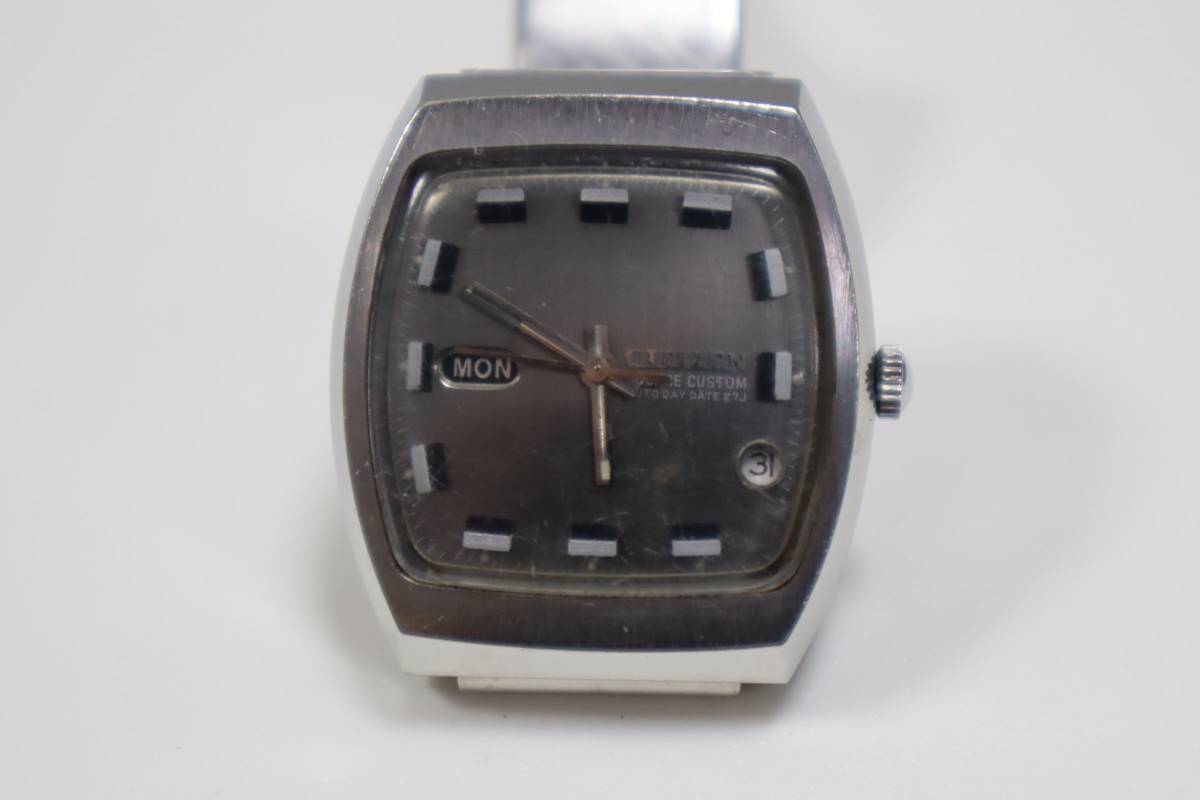 01 15-401513-26 [Y] CITIZEN シチズン SQUARE CUSTOM スクエア カスタム 腕時計 4-521307 ...