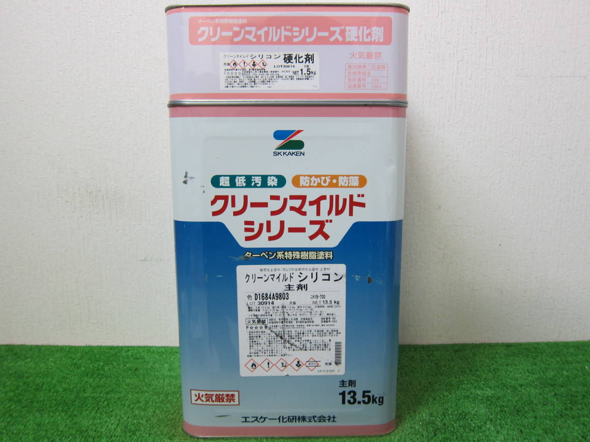 【未使用】在庫数(3) 油性塗料 ベージュ色(19-70D) つや有り SK化研 クリーンマイルドシリコン 15kgの落札情報詳細 - ヤフオク落札価格検索 オークフリー