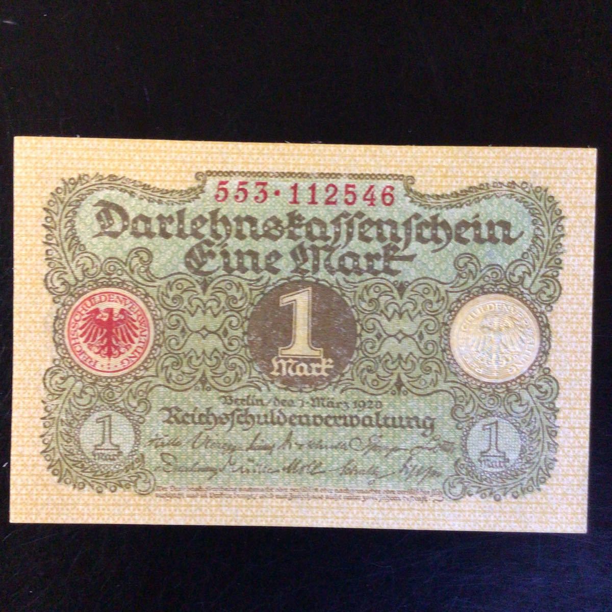 【未使用】World Paper Money GERMANY 1 Mark【1920】①の落札情報詳細 - ヤフオク落札価格検索 オークフリー