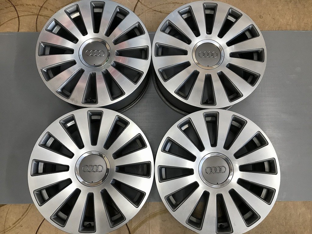 【目立った傷や汚れなし】 希少 傷小美品 アウディ A8 クワトロ純正 19in 8 5j 45 112 5h Audi Audi S8