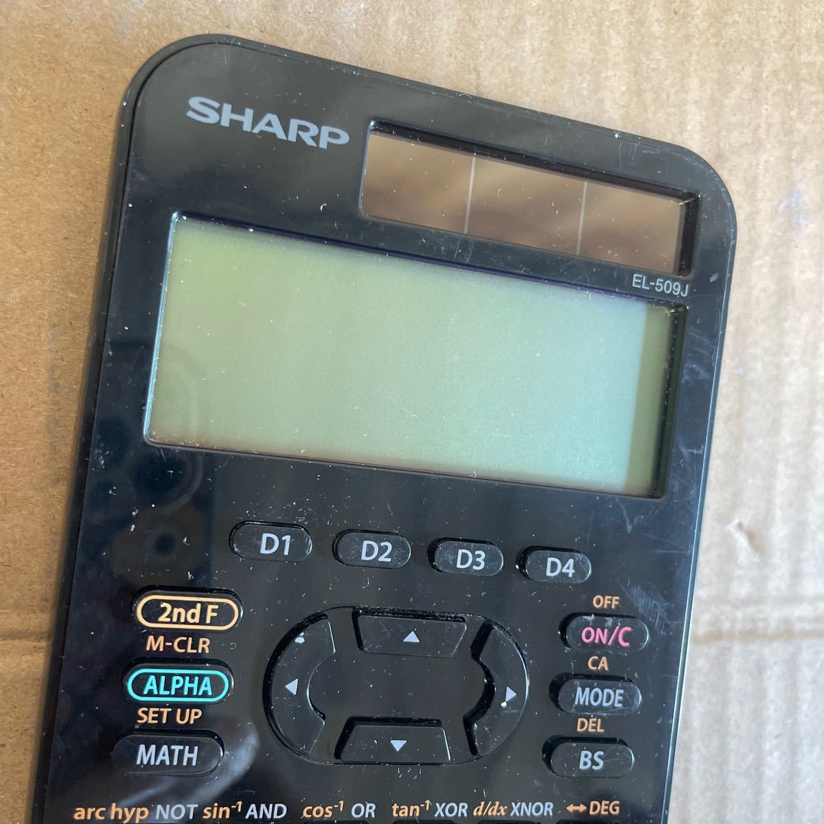 【傷や汚れあり】（A-8）SHARP シャープ EL-509J 関数電卓の落札情報詳細 - ヤフオク落札価格検索 オークフリー