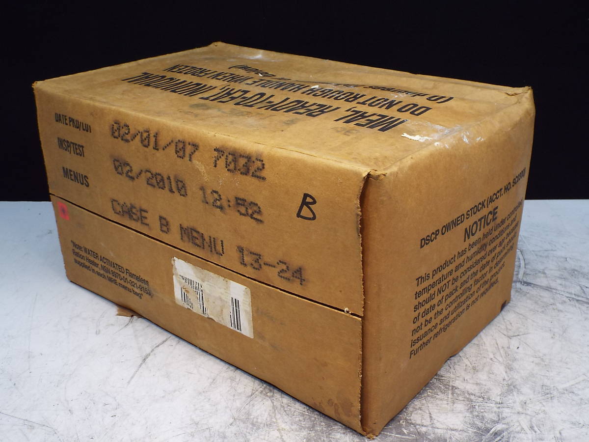 【未使用】米軍放出品 MRE レーション BOX 12食入り 戦闘食 野戦食 非常食 災害 保存食 ミリ飯 ミリメシ ミリタリーフード 未開封 ...