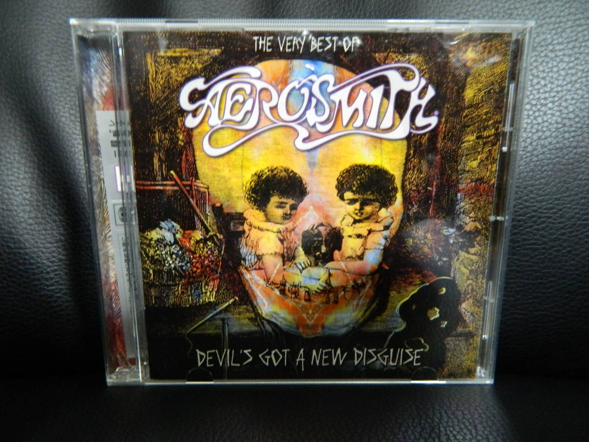 【やや傷や汚れあり】(15) AEROSMITH / DEVIL'S GOT A NEW DISGUISE 日本盤 ジャケ、日本語解説 経年 ...