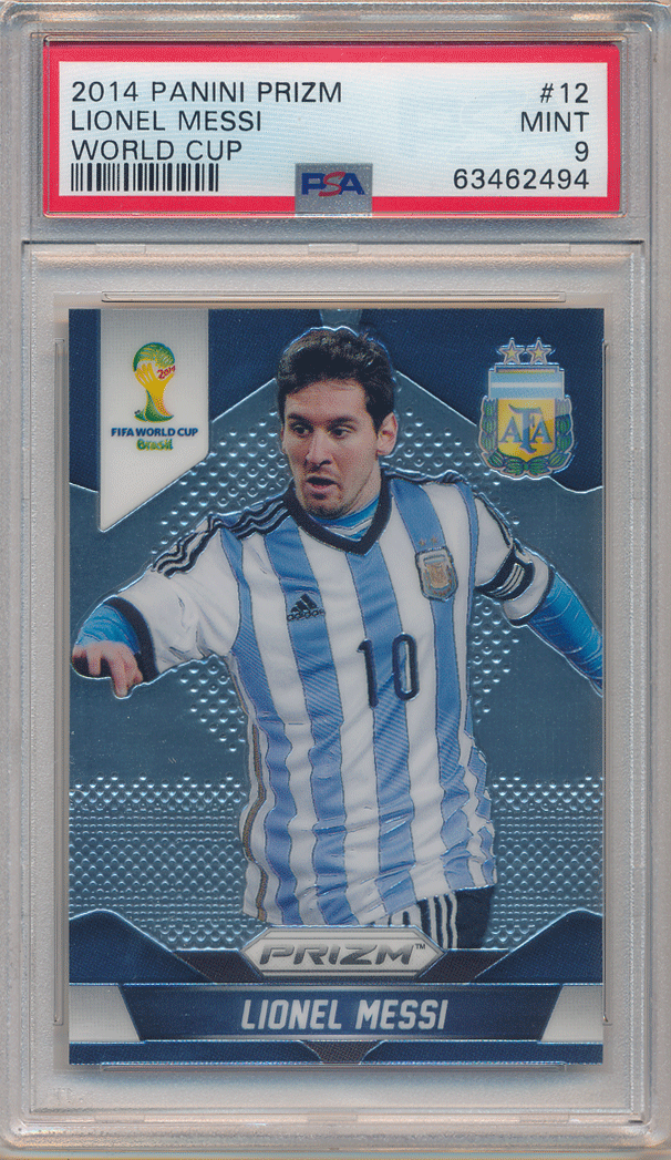 【目立った傷や汚れなし】Lionel Messi 2014 Panini Prizm FIFA World Cup Brazil Base ...