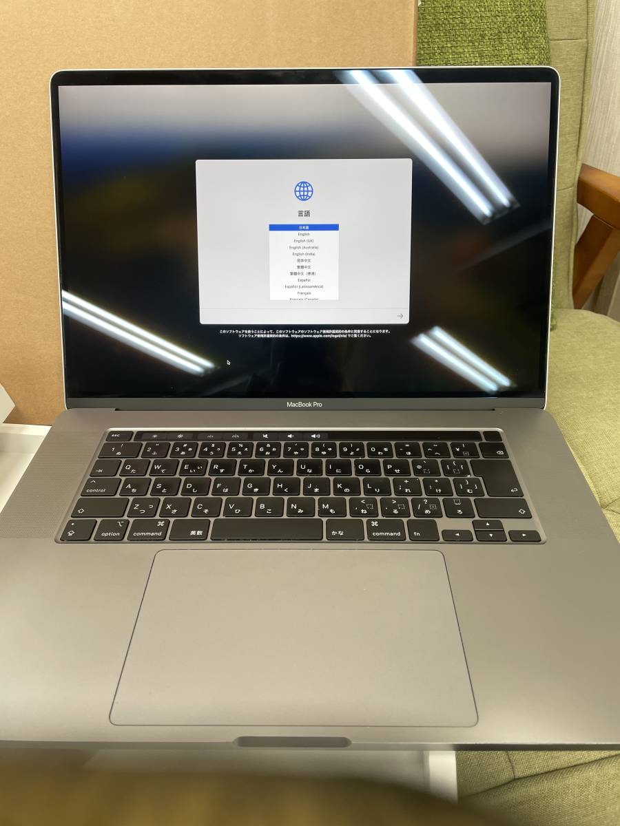 【やや傷や汚れあり】Macbook Pro 16-inch 2019 SSD1TB メモリ16GB 2.3GHz 8コアIntel Core ...