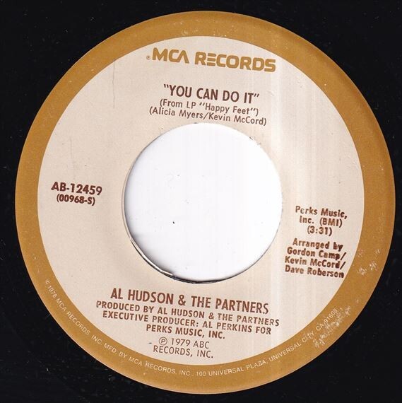 【やや傷や汚れあり】Al Hudson & The Partners - You Can Do It / I Don't Want You ...