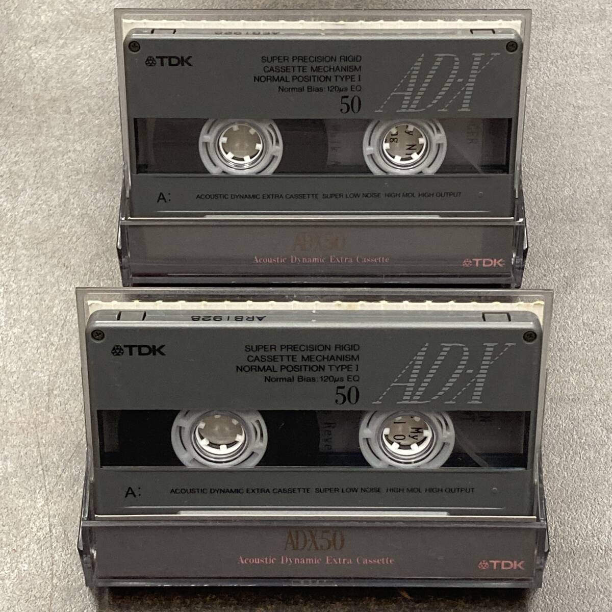 【やや傷や汚れあり】1722T TDK AD-X 50分 ノーマル 2本 カセットテープ/Two TDK AD-X 50 Type I ...