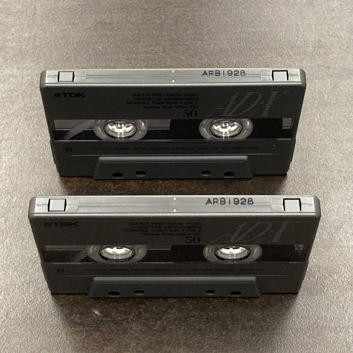 【やや傷や汚れあり】1722T TDK AD-X 50分 ノーマル 2本 カセットテープ/Two TDK AD-X 50 Type I ...