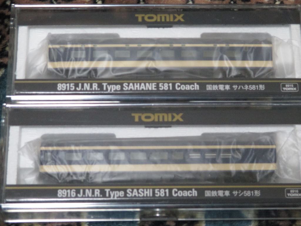 【未使用に近い】☆★TOMIX 583系 8915 サハネ581＋8916 サシ581 単品最終ロット 未使用品★☆の落札情報詳細 - ヤフオク落札価格検索 オークフリー