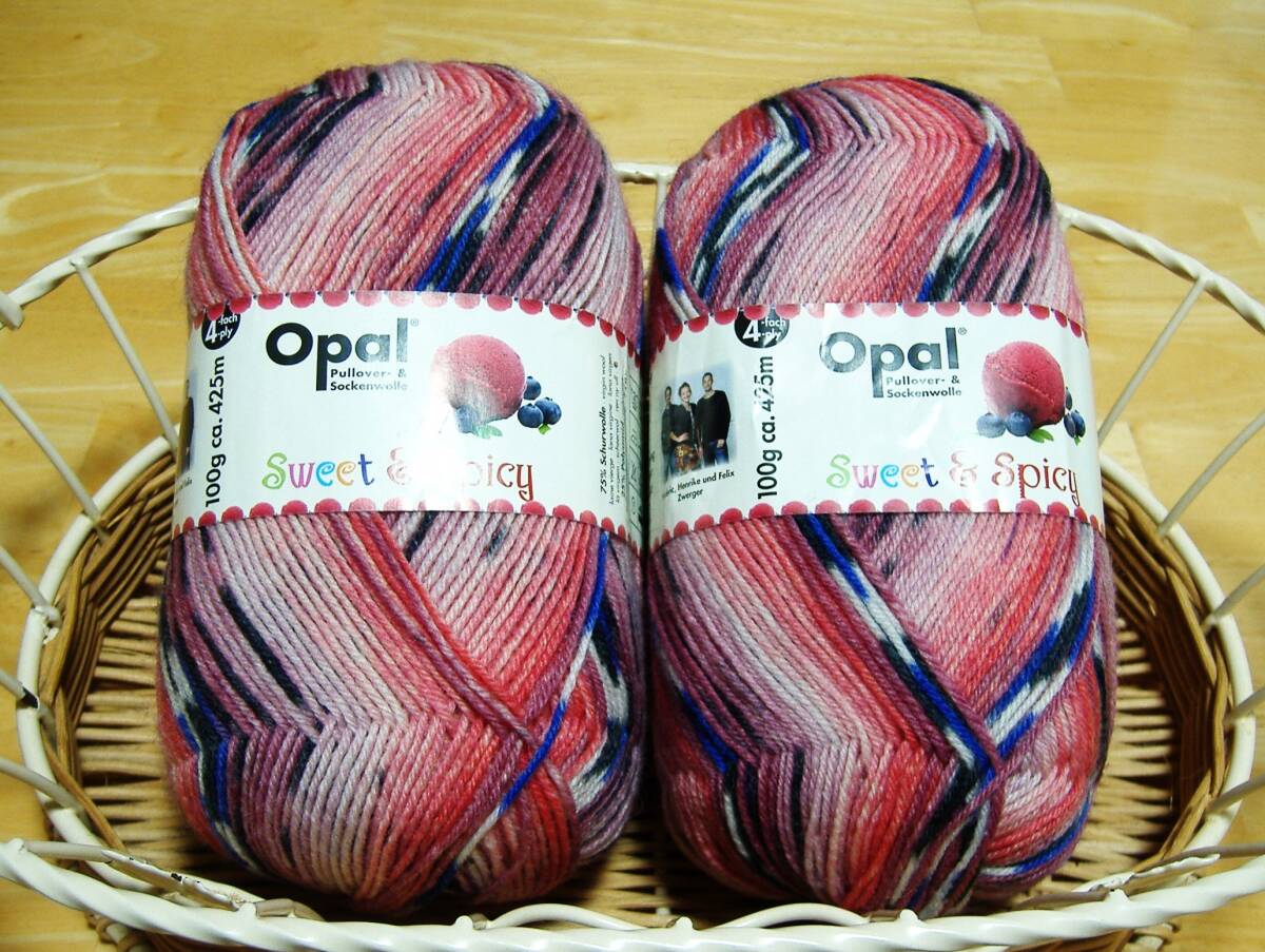 【未使用】7＊ソックヤーン同色2玉組＊【opal(オパール) Sweet&Spicy復刻版 シャーベット】の落札情報詳細 - ヤフオク落札価格検索 オークフリー