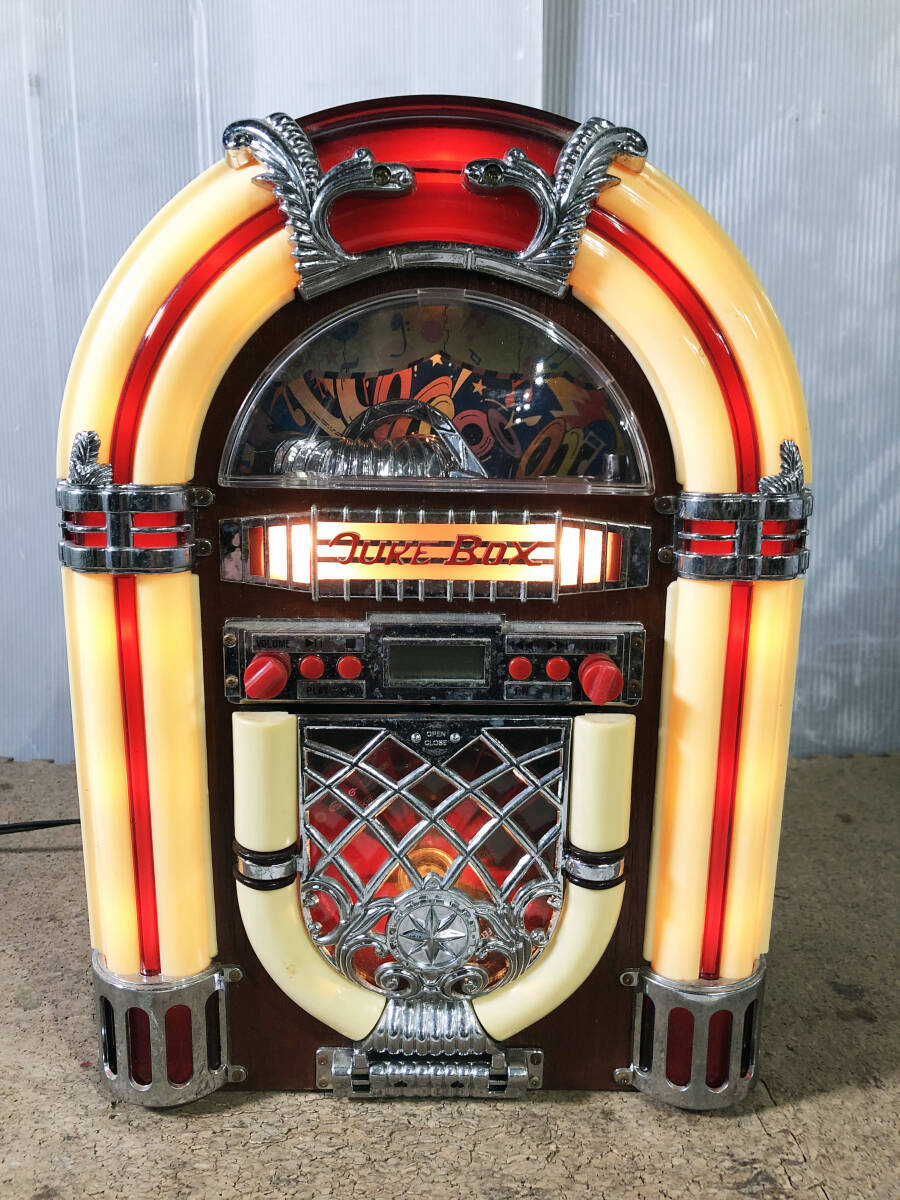 【やや傷や汚れあり】 ★ 中古★エンポリオ EMA-003 ジュークボックス型CDプレイヤー アメリカン アンティーク 昭和レトロ 【EMA ...