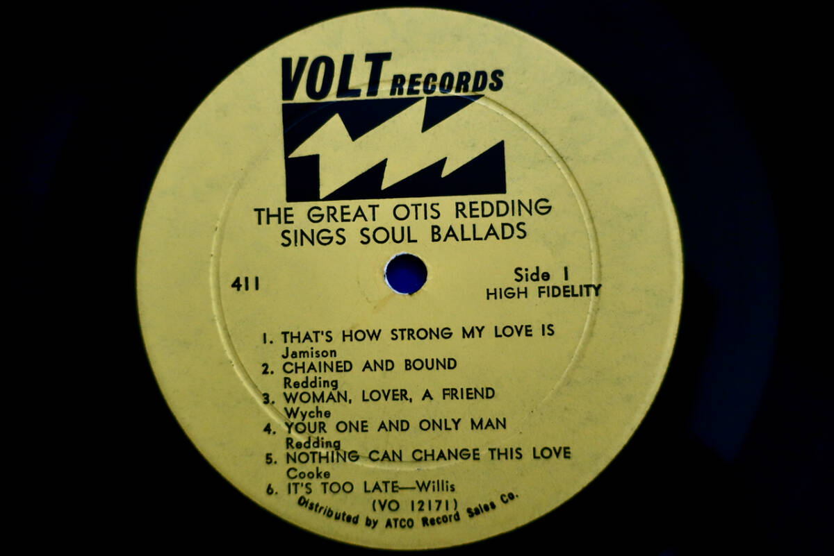 【傷や汚れあり】【米国VOLT原盤モノラル 美品 深溝 US Mono Orig OTIS REDDING Sings Soul ...