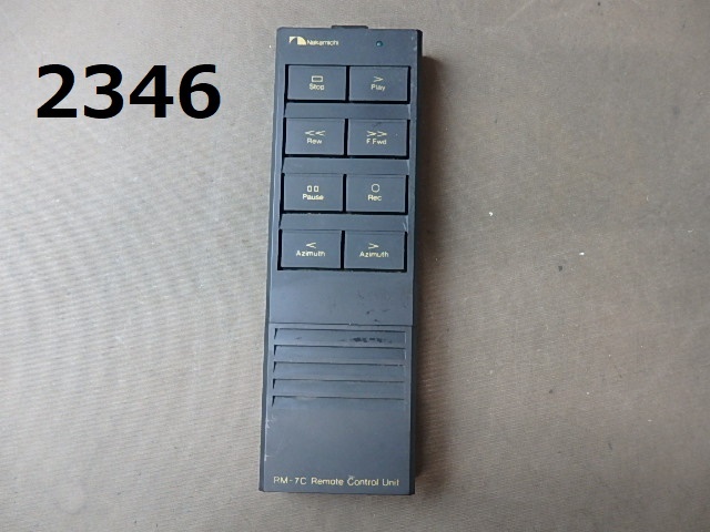【傷や汚れあり】FK-2346 当時物 NAKAMICHI RM-7C REMOTE CONTROL UNIT 動作確認 20240325の ...