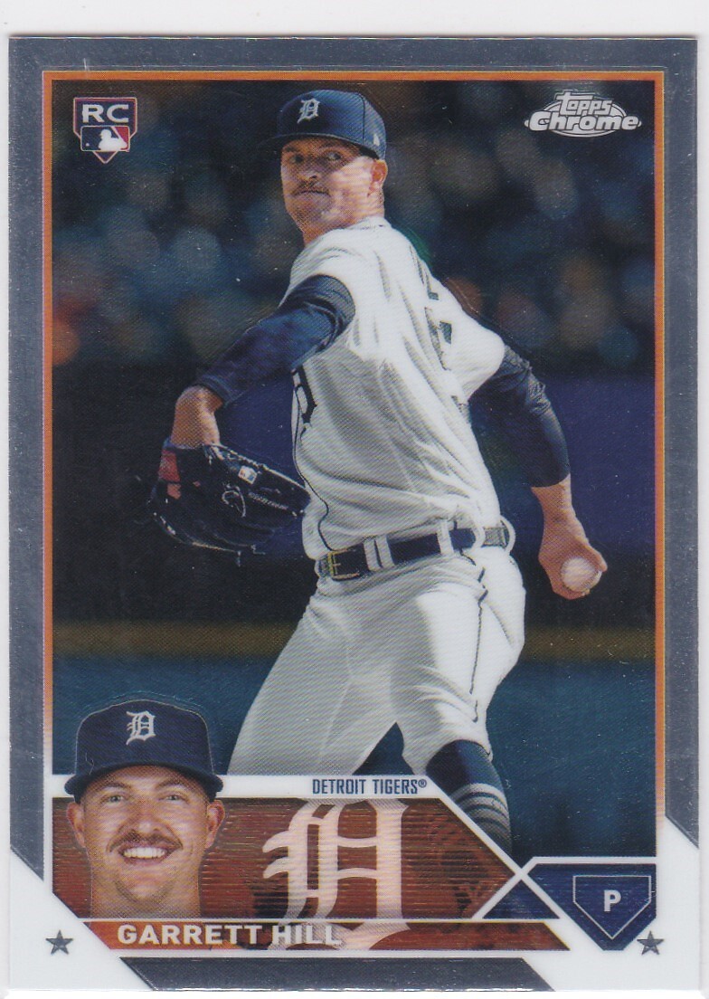 【未使用】GARRETT HILL (TIGERS) RC! 2023 TOPPS CHROME UPDATE SERIES ROOKIE ...