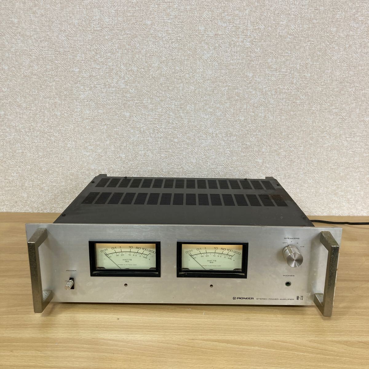 【傷や汚れあり】PIONEER パイオニア M-73 ステレオパワーアンプ オーディオ機器 通電のみ確認済み 4 ス 5542の落札情報詳細 ...