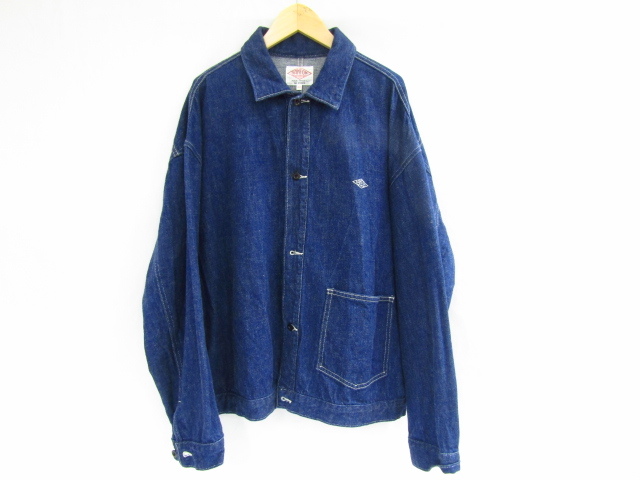 【やや傷や汚れあり】DANTON ダントン ショート丈デニムジャケット 11ozDENIM JACKET インディゴ JD-8117 NDM ...